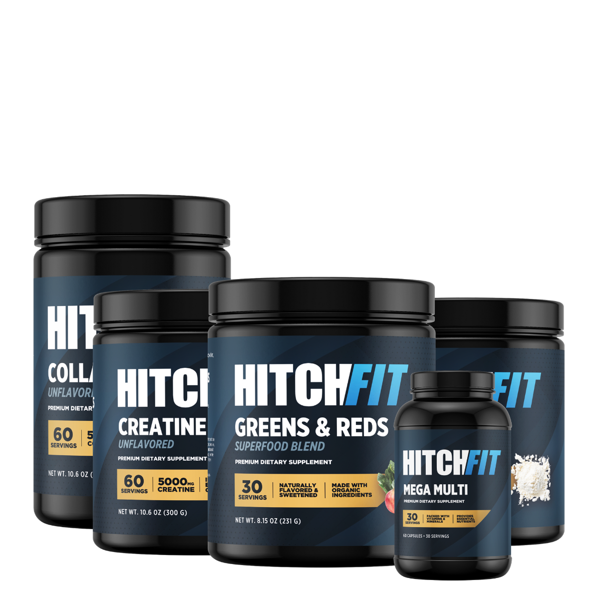Essential Supplement Stack | Daily Protein, Pre-Workout & Recovery Bun