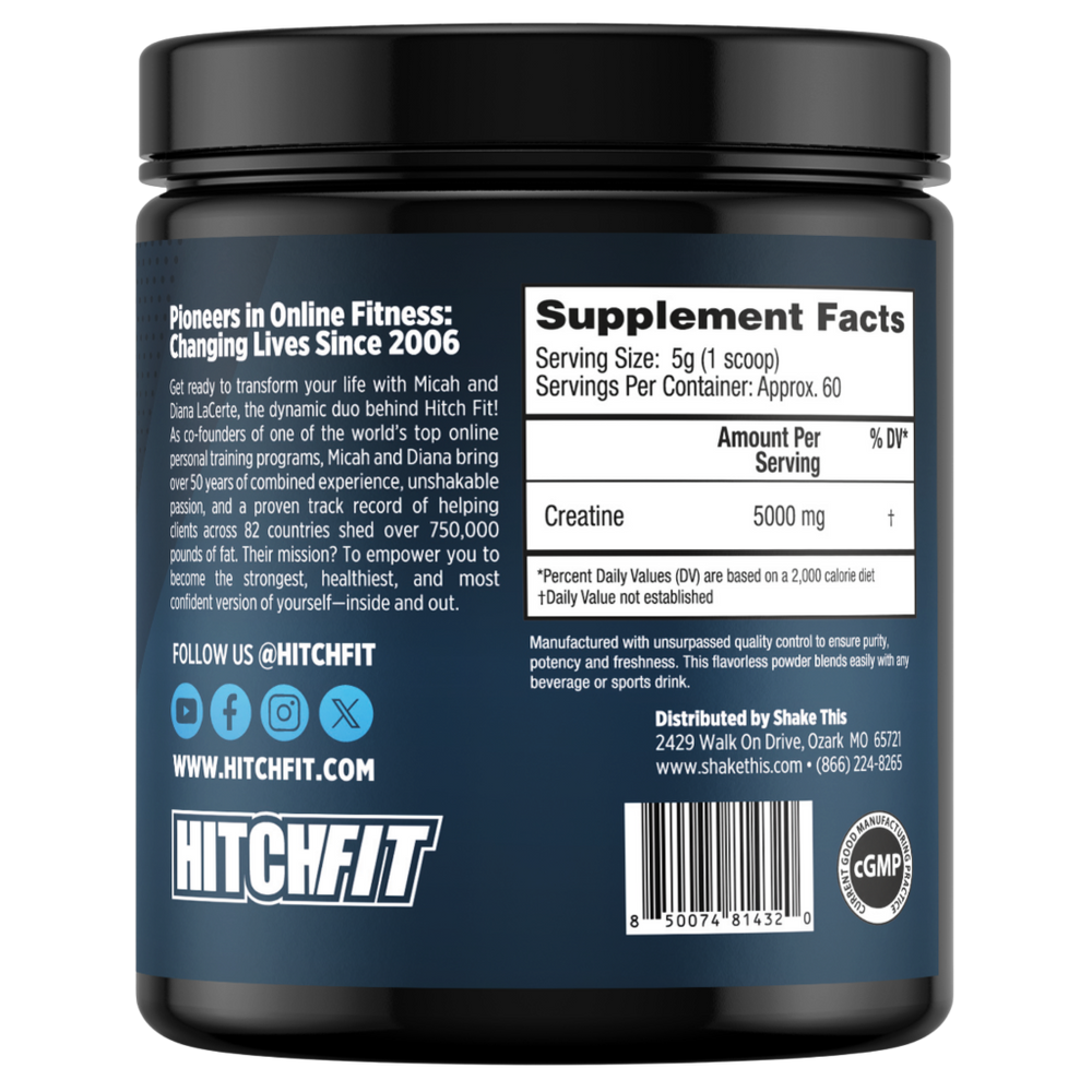Creatine Monohydrate Powder for Strength and Power | Hitch Fit Supplements